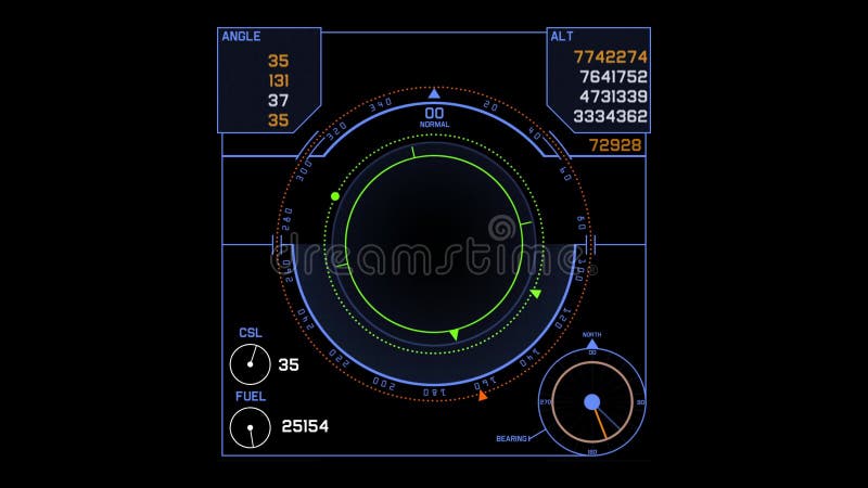 Hi-tech Software Navigation Screen. Stock Footage - Video of ...