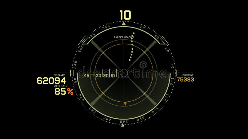 Hi-tech Software Navigation Screen. Stock Video - Video of aerospace ...