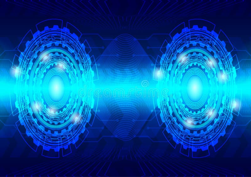 Hi-tech Technology Concept, Abstract Background. Stock Illustration ...