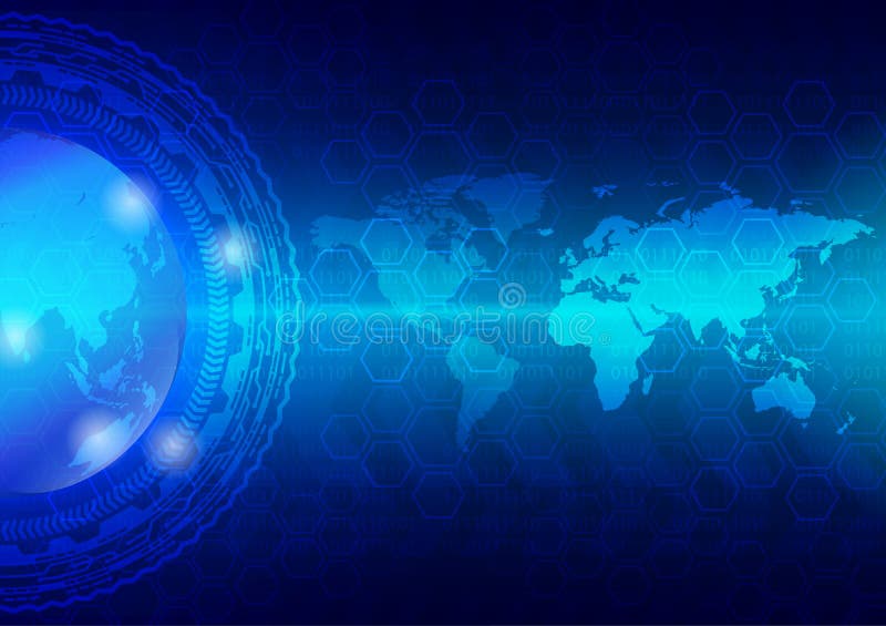 Hi-tech Technology Concept, Abstract Background. Stock Illustration ...