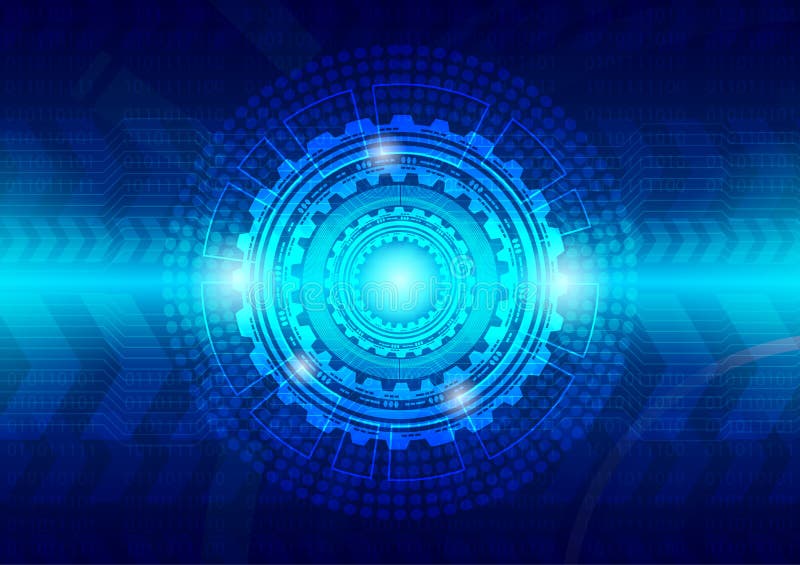 Hi-tech Technology Concept, Abstract Background. Stock Illustration ...