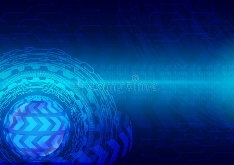 Hi-tech Technology Concept, Abstract Background. Stock Illustration ...