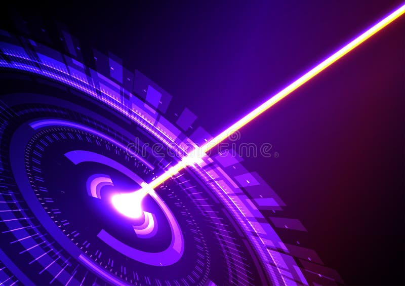 Hi-tech Technology Radar Ring Laser Abstract Background Vector ...