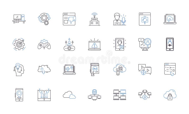 Hi-tech Tools Line Icons Collection. Robotics, Augmented Reality ... Hi-tech Tools Line Icons Collection. Robotics, Augmented Reality ...