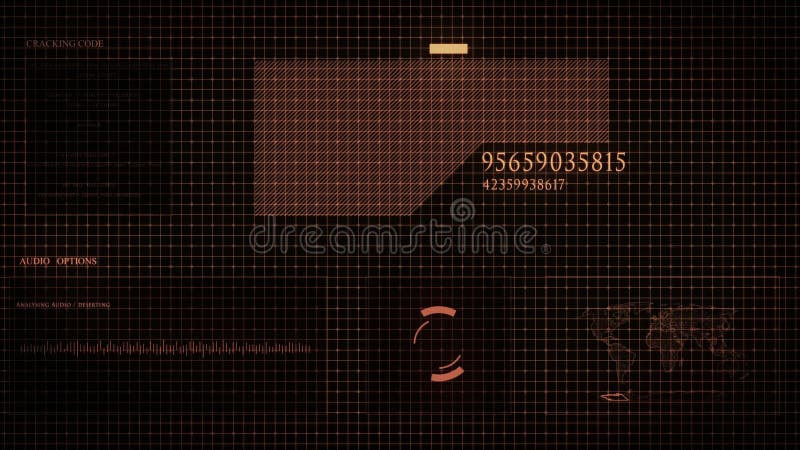 Hi-tech User Interface Head Up Display for Background Computer Desktop ...