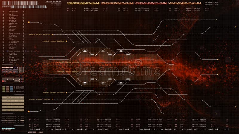 Hi-tech User Interface Head Up Display with Digital Data Information Stock Illustration ...