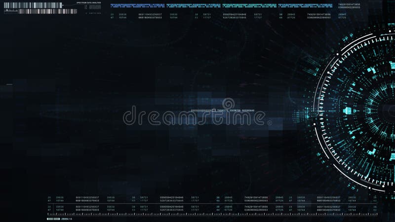 Hi-tech User Interface Head Up Display with Digital Data Information ...