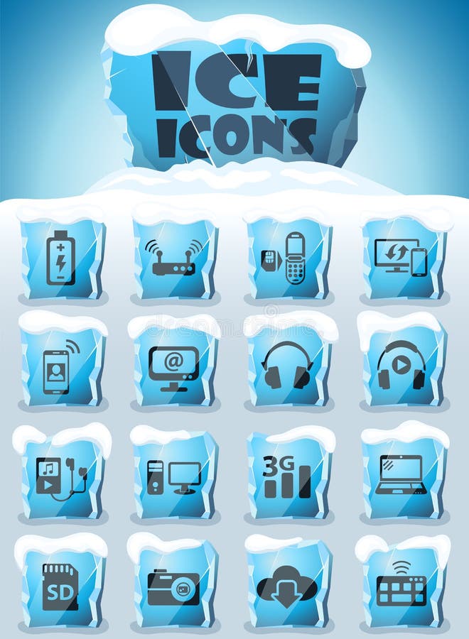 Hi tech icon set stock vector. Illustration of vector - 148754713