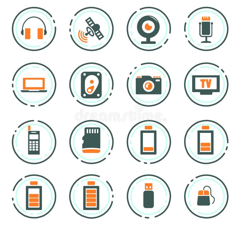 Hi tech icons set stock vector. Illustration of design - 155367178 Hi tech icons set stock vector. Illustration of design - 155367178
