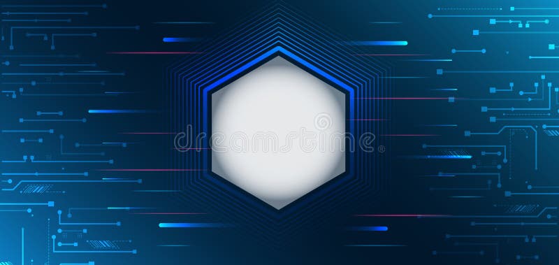 Hi-tech Vector Illustration with Various Technology Elements. Abstract ...