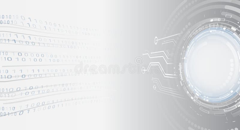 Hi-tech Vector Illustration with Various Technology Elements. Abstract Circuit Board Stock ...