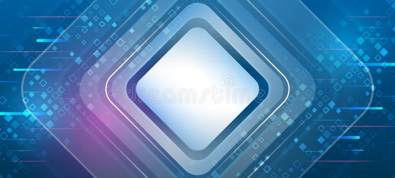 Hi-tech Vector Illustration with Various Technology Elements. Abstract ...