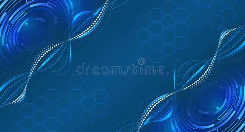 Hi-tech Vector Illustration with Various Technology Elements. Abstract ...