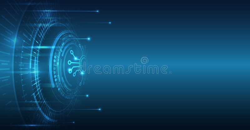 Hi-tech Vector Illustration with Various Technology Elements. Abstract ...