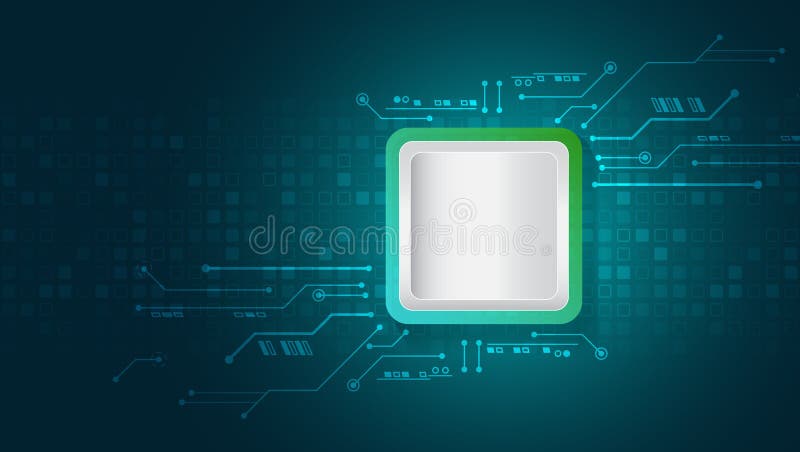 Hi-tech Vector Illustration with Various Technology Elements. Abstract ...