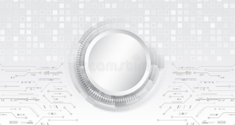 Hi-tech Vector Illustration with Various Technology Elements. Abstract ...