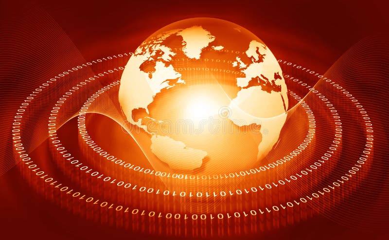 Hi-tech World Technological Stock Illustration - Illustration of ...