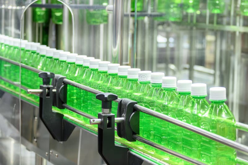 The Hi-technology of Drinking Water Manufacturing Process Stock Image ...