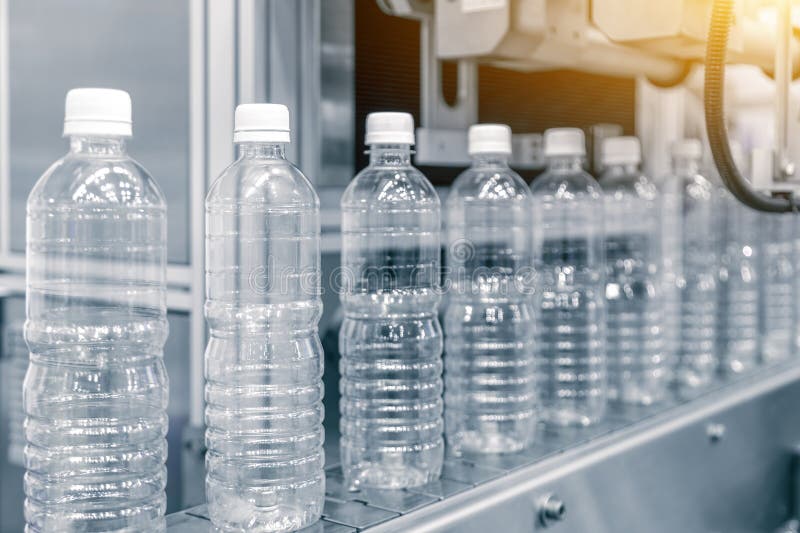 The Hi-technology of Drinking Water Manufacturing Process. the Empty ...