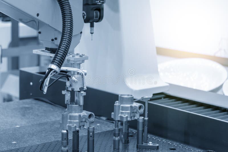 The Hi-technology Material Handing Process in by Robotics System. Stock ...