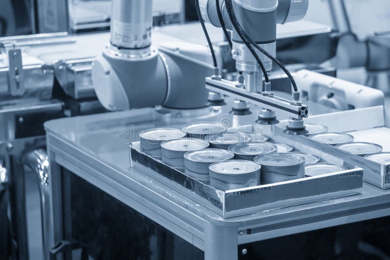 The Hi-technology Material Handling Process by Robotic System with Tin ...