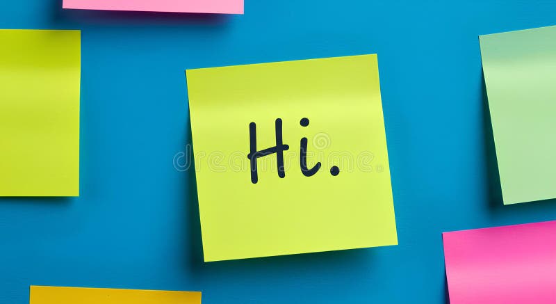 Hi Text on a Simple Background for Greetings and Messages. the Word Hi ...