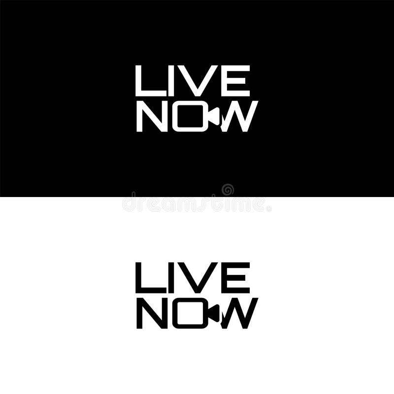Live Now Media Related Logo Camera Logo Design Stock Illustration ...