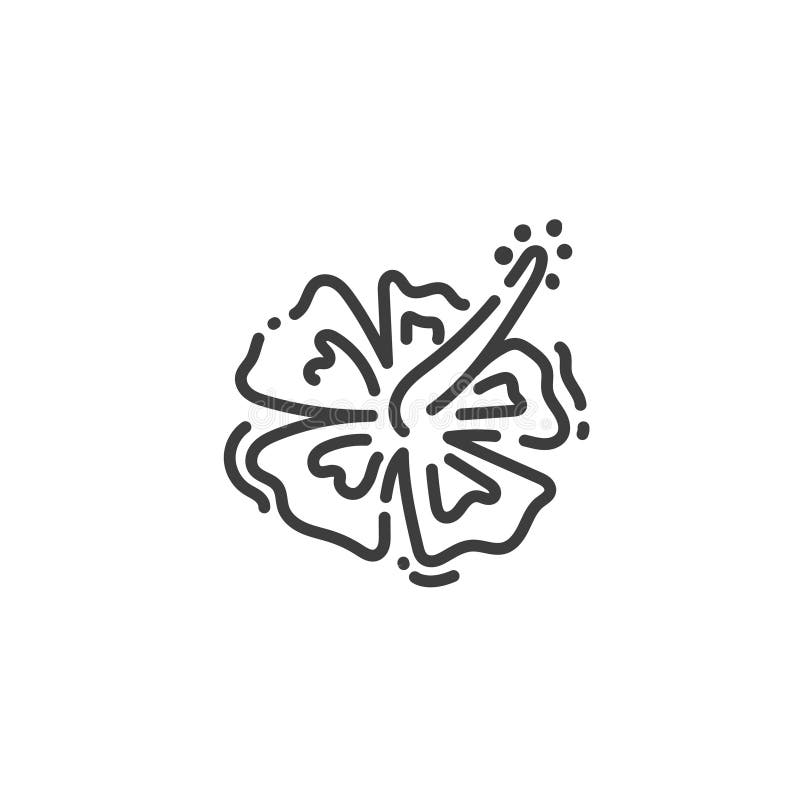 Hibiscus Outline Stock Illustrations – 6,737 Hibiscus Outline Stock Illustrations, Vectors ...