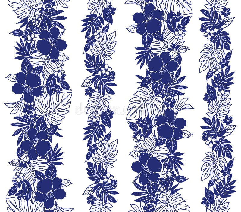 Hibiscus flower pattern stock illustration. Illustration of display ...