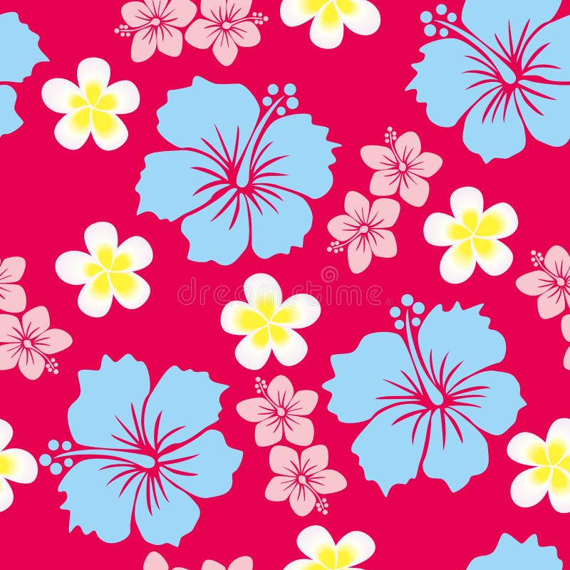 Hibiscus floral stock vector. Illustration of pattern - 12734527