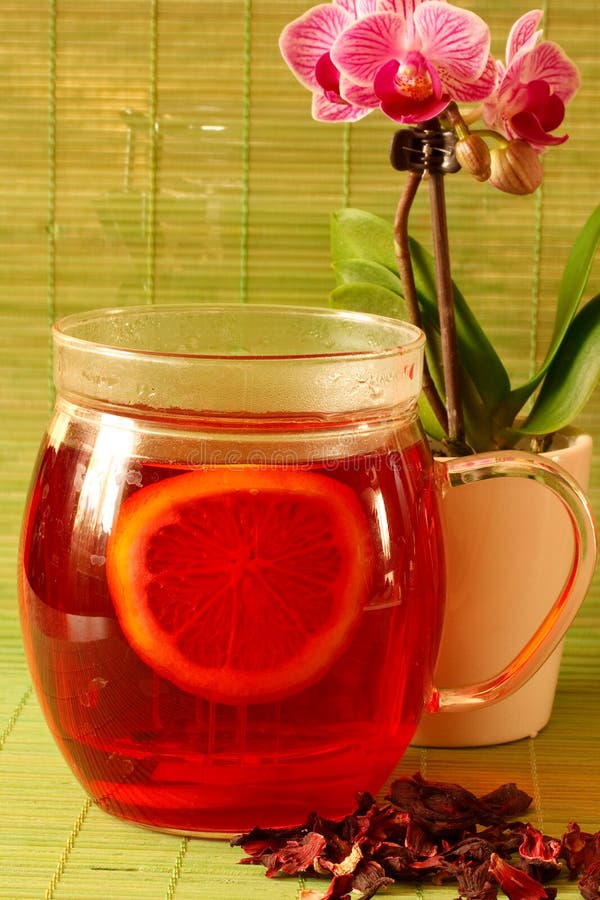 Hibiscus Tea stock image. Image of green, heat, copy - 17503099