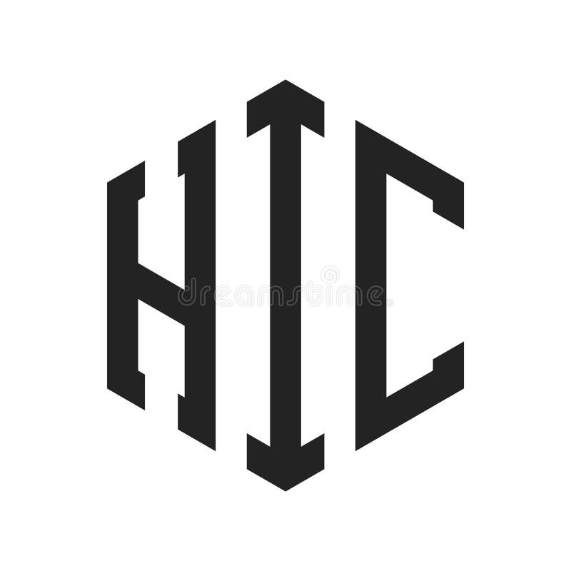 HIC Logo Design. Initial Letter HIC Monogram Logo Using Hexagon Shape ...