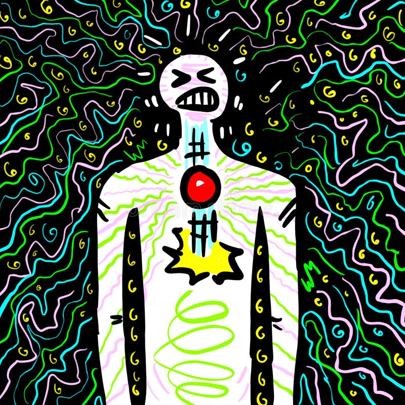 Hiccup - a stylized take stock illustration. Illustration of ball ...