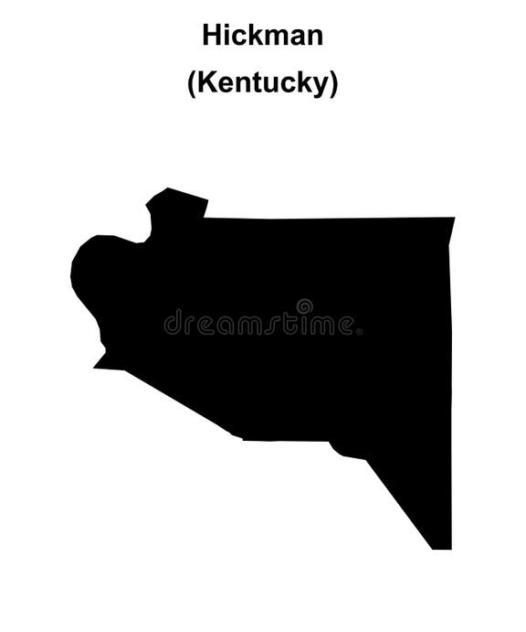 Hickman outline map stock vector. Illustration of tourism - 361598032