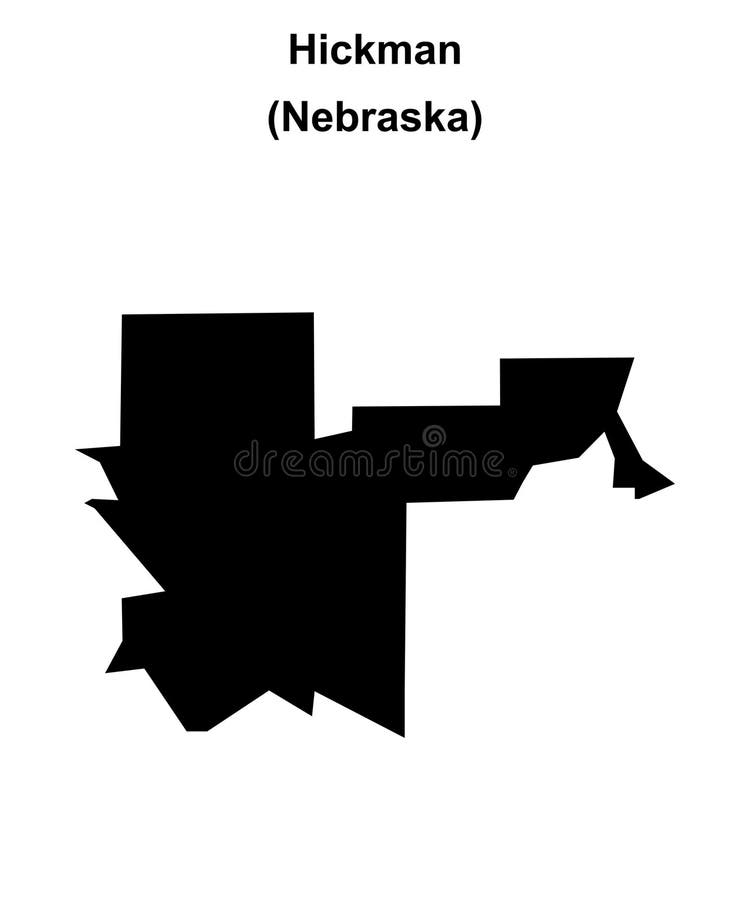 Hickman outline map stock vector. Illustration of blank - 387553146