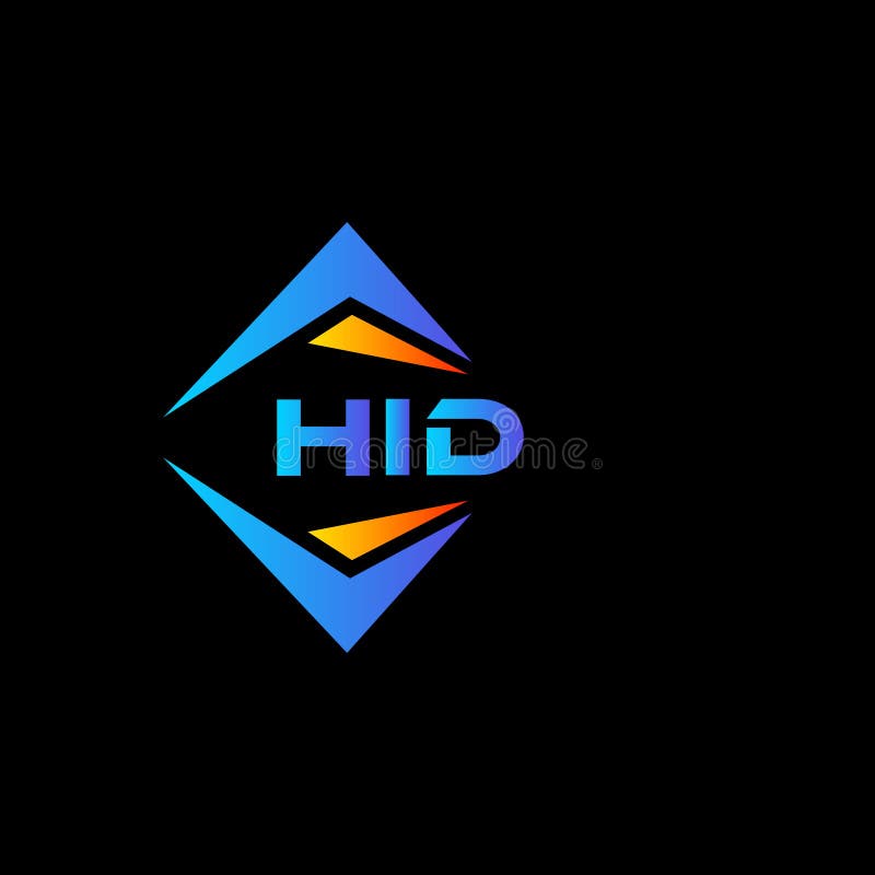 HID Abstract Technology Logo Design on Black Background. HID Creative ...