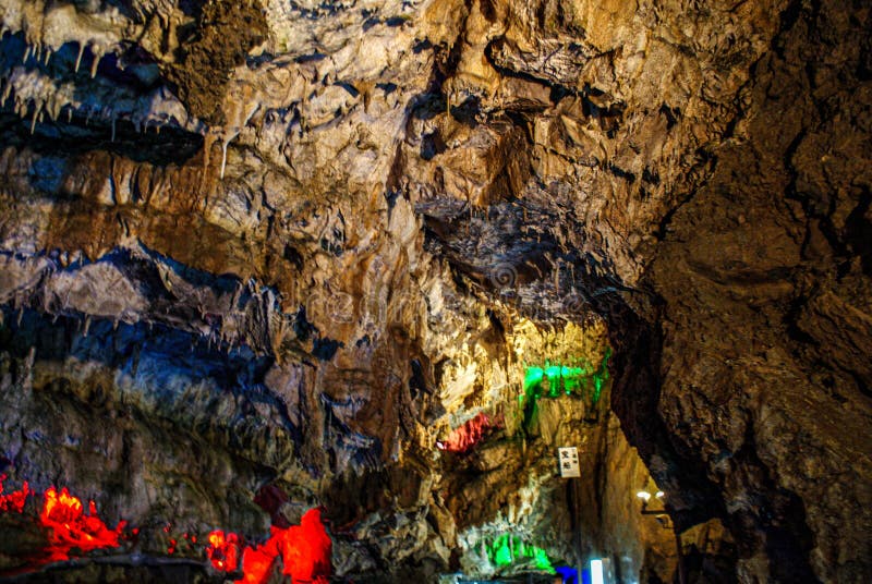 Hida Large Limestone Cave of Image Stock Image - Image of pillar, gifu ...