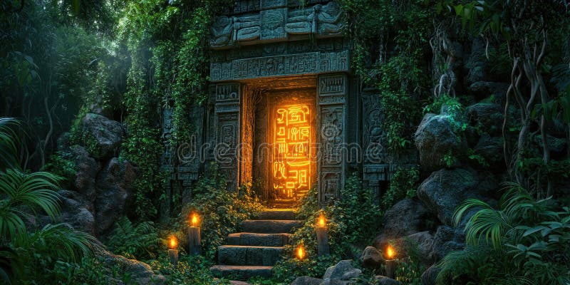 Hidden Ancient Temple Deep in the Jungle for Adventure Exploration and Historical Design ...