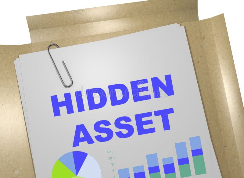Hidden Asset - Banking Concept Stock Illustration - Illustration of ...