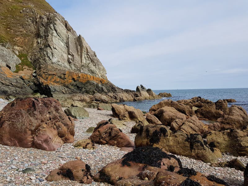 Hidden Beach in Howth Ireland Stock Image - Image of hidden, terrain ...