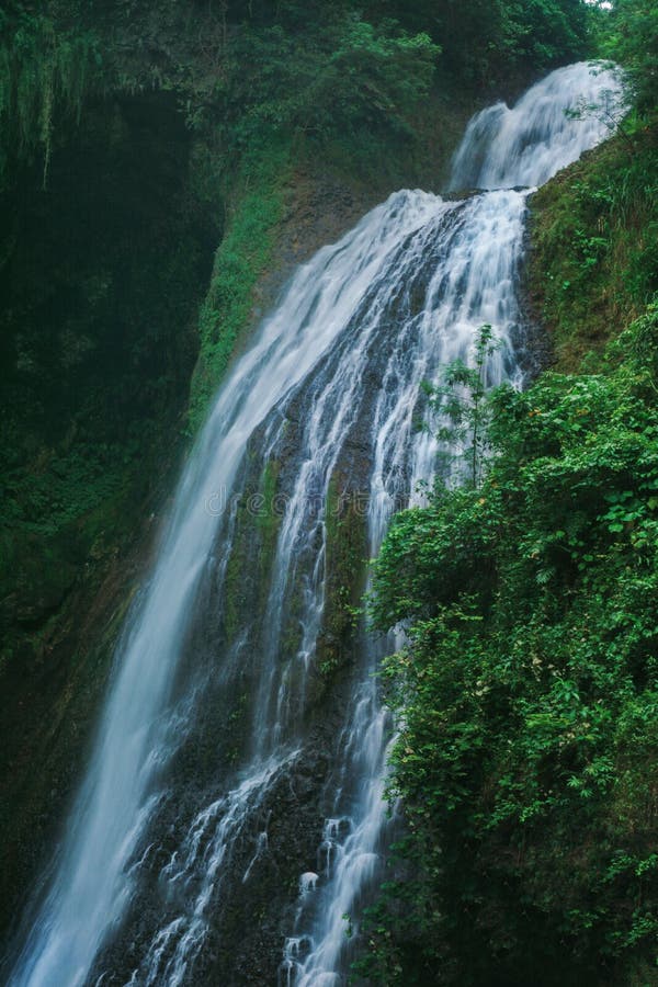 Hidden Beauty Off Nature Waterfall Stock Image - Image of river, hidden ...