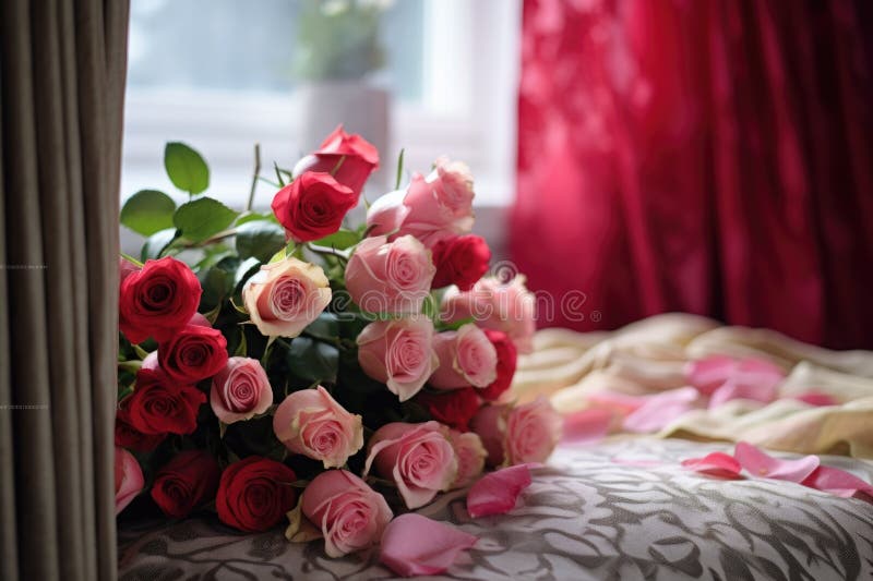 Hidden bouquet of roses stock image. Image of nature - 293953369