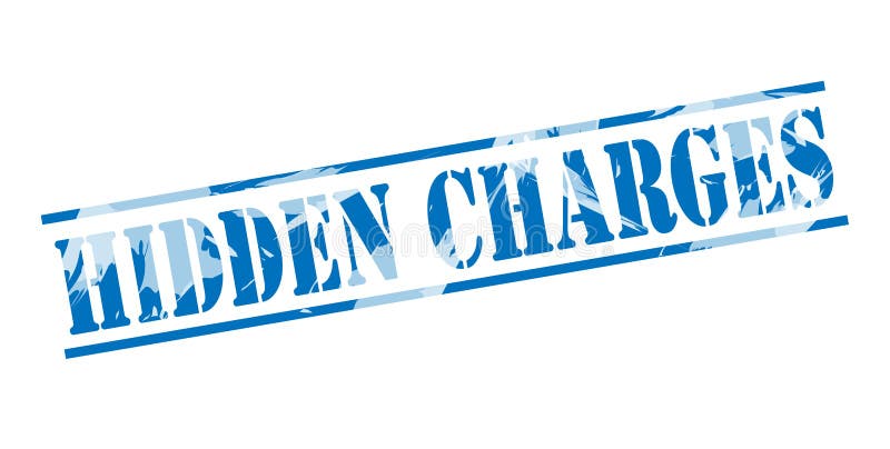 Hidden Charges Rubber Stamp Stock Vector - Illustration of expensive ...