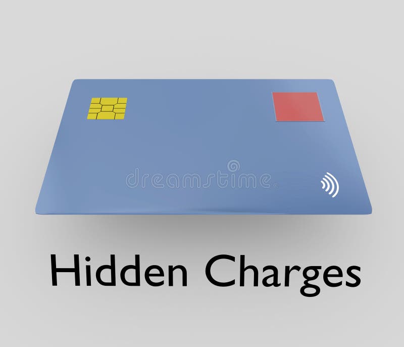 Hidden Charges concept stock illustration. Illustration of price ...