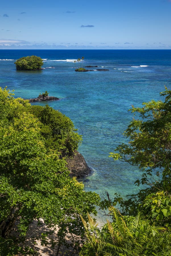 Hidden Cove stock image. Image of samoa, hidden, blue - 52620183