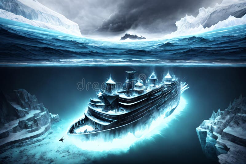 The Hidden Danger Beneath the Surface.AI Generated Stock Illustration ...