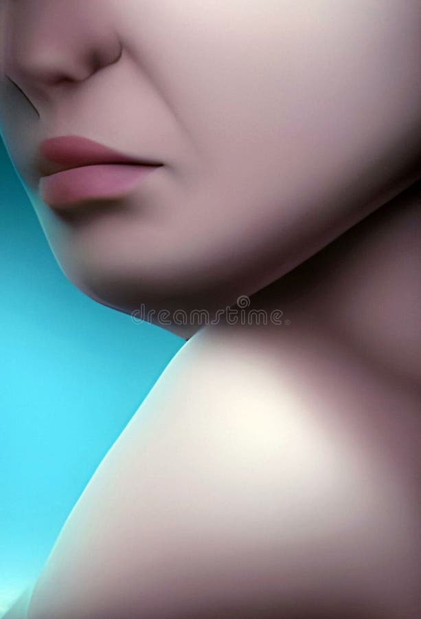 Hidden Face - Digitally Painted Colorful Artwork Stock Illustration ...