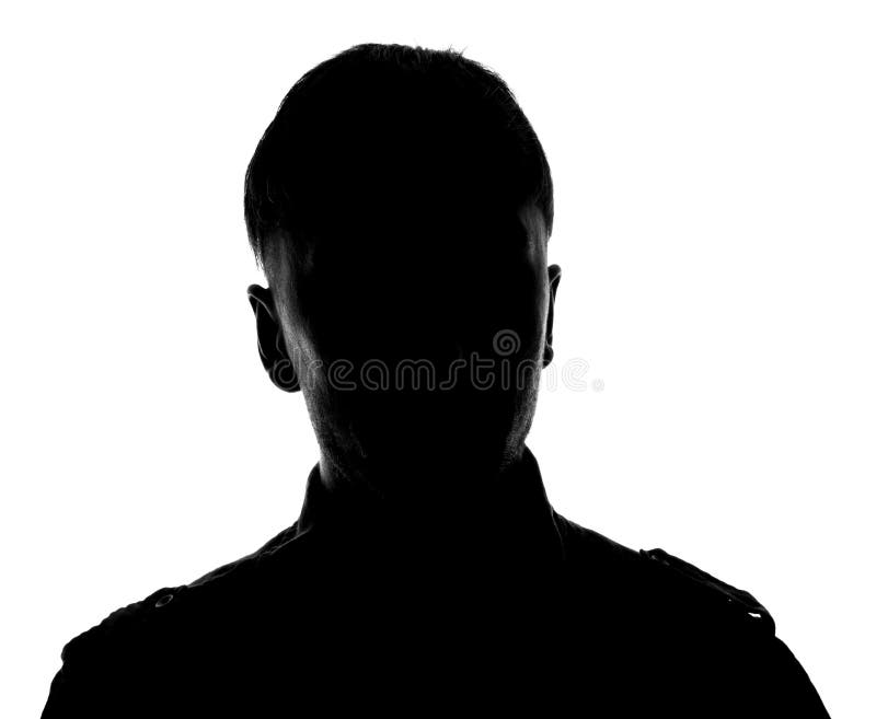 Hidden face stock image. Image of black, isolated, unknown - 79247225