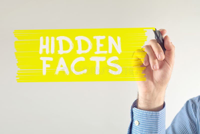 Hidden facts stock image. Image of facts, hand, hidden - 34949737