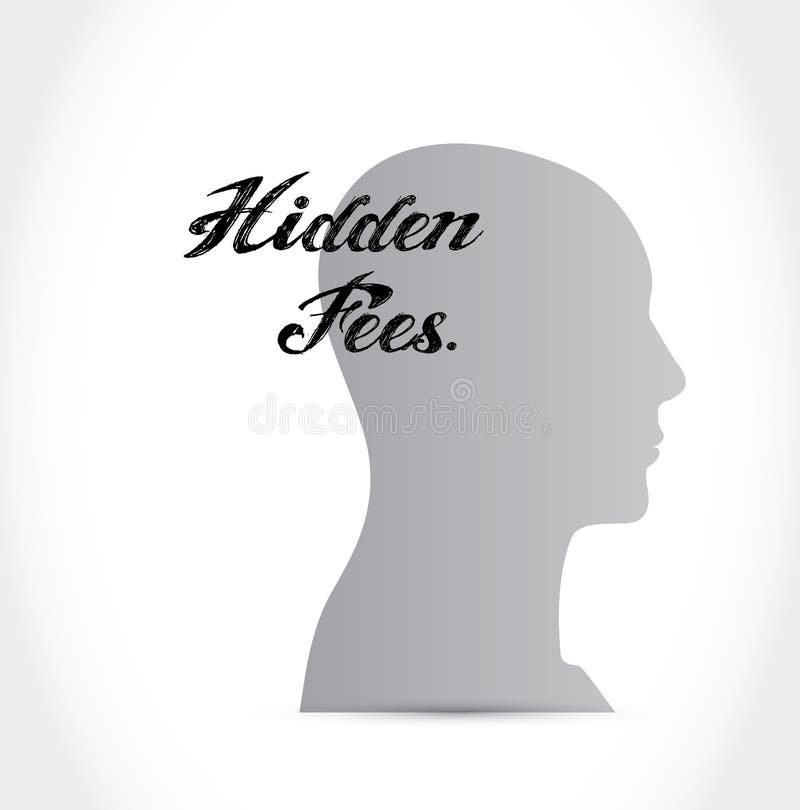 Hidden Fees People Sign Concept Stock Illustration - Illustration of ...